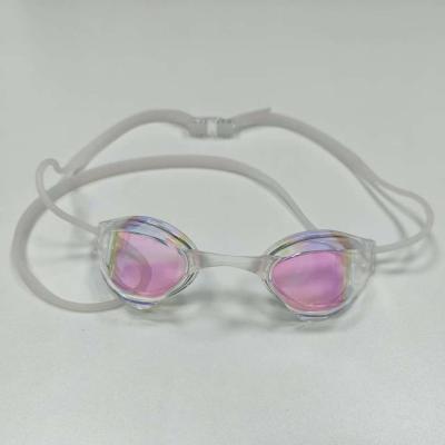 China OEM Anti-Fog Anti-UV Black Swimming Goggle with Ear Plugs PC Frame Anti-Reflective Lenses for Adults for sale