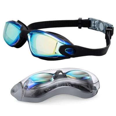 China Wholesale Adult Waterproof Anti-Fog UV Protection Swimming Goggles PC Silicone Sports Eyewear 638GR for sale