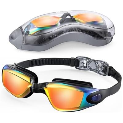 China Anti-Fog UV Protection Swim Goggles PC Silicone No Leaking Design for Swimming Water Sports for sale
