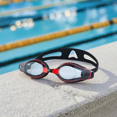 China OEM Racing Mirrored Swimming Goggles Anti Fog UV Protection PC Silicone 5 Pcs for sale