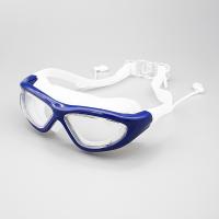 China Anti Reflective Adult Swimming Goggles PC Material Silicone Comfort Fit Anti Fog Waterproof for sale