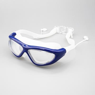 China Anti Reflective Adult Swimming Goggles PC Material Silicone Comfort Fit Anti Fog Waterproof for sale