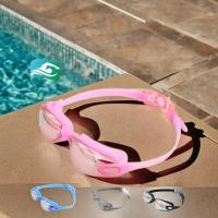 China Mirrored Coating Adult Swimming Goggles UV Protection Anti-Fog 156g for sale