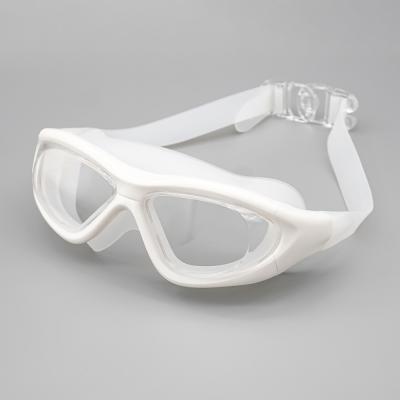 China Waterproof Anti Fog UV Protection Swimming Goggles with Myopia Lenses PC Silicone for sale