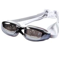 China Adult Swimming Goggles Anti-Fog Silicone PC Lens Mirrored Diopter Adjustable Unisex Pool Goggles 632AF for sale