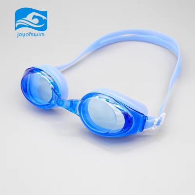 China Blue Anti-Fog UV Protection Swim Goggles with Adjustable Silicone Strap for Men for sale