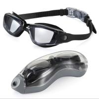 China Wholesale Adult Gradient Transparent Swimming Goggles Anti-Fog Anti-UV Adjustable Strap 5 pcs MOQ for sale