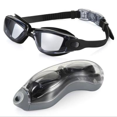 China Wholesale Adult Gradient Transparent Swimming Goggles Anti-Fog Anti-UV Adjustable Strap 5 pcs MOQ for sale