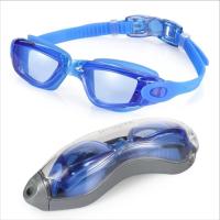 China Anti-Fog UV Protection Swimming Goggles for Adults with Interchangeable Nose Bridges PC Silicone for sale