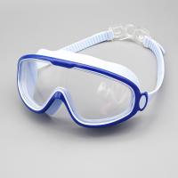 China Anti-Fog UV Protection Swimming Goggles Large Frame Design for Adults PC Silicone 100pcs MOQ for sale
