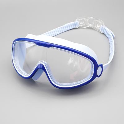 China Anti-Fog UV Protection Swimming Goggles Large Frame Design for Adults PC Silicone 100pcs MOQ for sale
