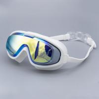 China Big Frame Anti-Fog UV Protection Swim Goggles for Adults with Adjustable Strap 5 Pcs for sale