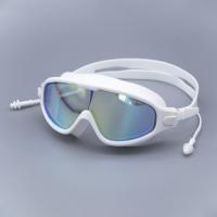 China Anti-Fog Swimming Goggles HD Transparent Lens PC Silicone UV Protection for sale
