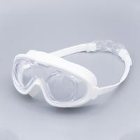 China Big Frame Anti-Fog Swimming Goggles PC Silicone UV Protection Adjustable Adult for sale