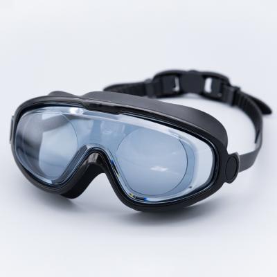 China Professional Racing Swimming Goggles Anti-fog Mirrored PC Lens UV Protection Big Frame 5 pcs for sale