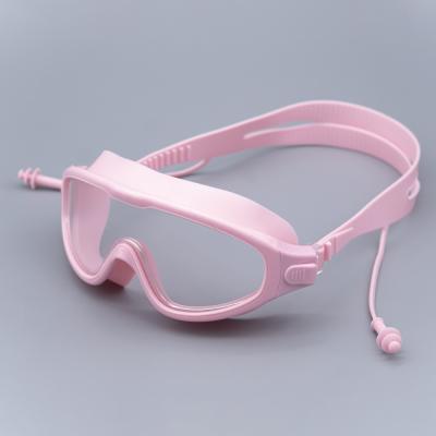 China Children Big Frame Swimming Goggles Anti-Fog UV Protection for Ages 4-16 PC Silicone for sale