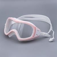 China Whale Big Frame Anti-Fog Swimming Goggles for Adults UV Protection Silicone Gasket Triathlon Swim Glasses for sale