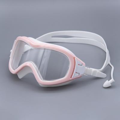 China Whale Big Frame Anti-Fog Swimming Goggles for Adults UV Protection Silicone Gasket Triathlon Swim Glasses for sale