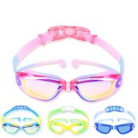 China Anti-Fog Children Swimming Goggles PC Frame Adjustable Strap UV Protection for sale