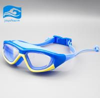 China Kids Swimming Goggles with Earplugs Anti-Fog UV Protection PC Silicone for Boys Girls Ages 3-12 for sale