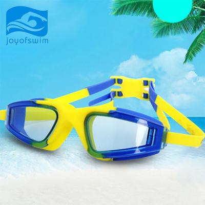 China Anti Fog Waterproof Swim Goggles for Kids 4-16 Years Big Frame Transparent Swimming Goggles for sale