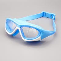 China Kids Bulk Swimming Goggles Anti-Fog UV Protection PC Silicone Adjustable Strap 1 Pack for sale