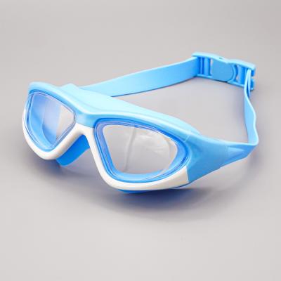China Kids Bulk Swimming Goggles Anti-Fog UV Protection PC Silicone Adjustable Strap 1 Pack for sale
