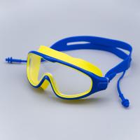 China Kids Swim Goggles Large Frame Silicone Anti-Fog UV Protection Diving Goggles for Ages 4-16 for sale