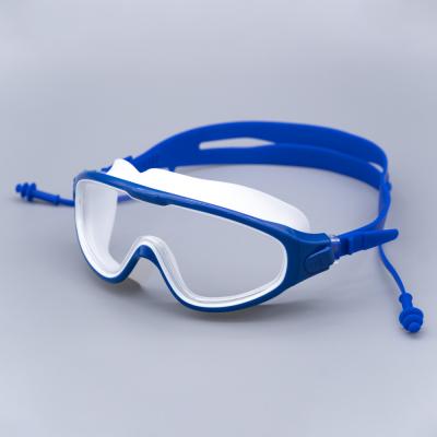 China Kids Anti-Fog UV Protection Swimming Goggles PC Silicone Wide View Diving Glasses for sale