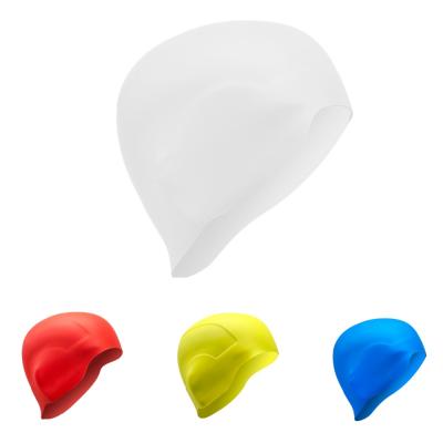 China OEM Custom Logo Silicone Swimming Hat Eco Friendly For Professional Training for sale