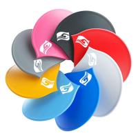 China Non Slip Silicone Swimming Cap Unisex Waterproof 8 Colors Silica Gel Swim Cap for sale