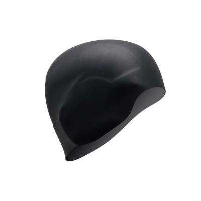 China Custom 3D Dome Silicone Swimming Cap Waterproof Anti Skid Unisex Adult 6 Colors for sale