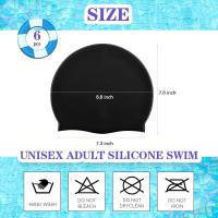 China Durable Silicone Swimming Cap Non Slip Printed Women Bathing Cap Custom ODM OEM for sale
