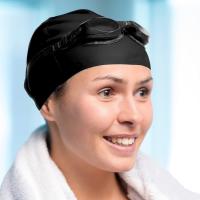 China Durable Silicone Swimming Cap Non Slip Printed Women Bathing Cap Custom ODM OEM for sale