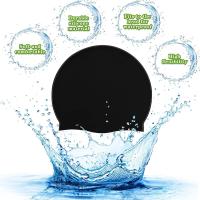 China Printed Silicone Swimming Cap Waterproof Bubble Swim Hat for Men Women for sale