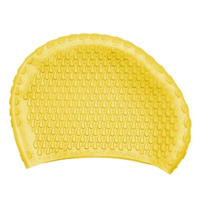 China High Elastic Silicone Custom Print Swim Cap Waterproof Non-Slip for Adult Swimming 100-500pcs MOQ for sale
