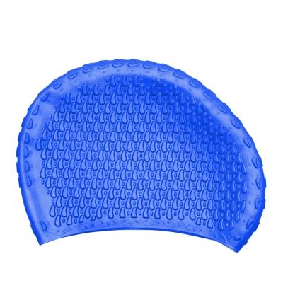 China Custom Silicone Swim Cap for Adults and Kids with Non-Slip Design for Long Hair for sale