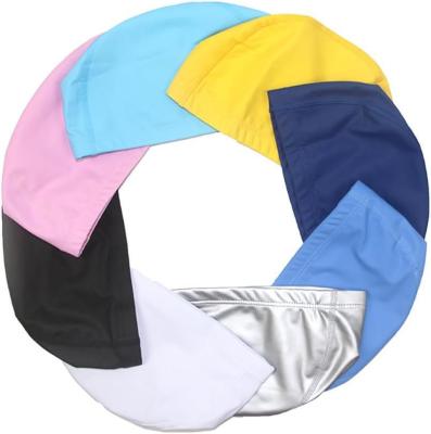 China Adult Eco-Friendly PU Silicone Swim Cap with Custom Logo Waterproof Anti-Slip Design for Swimming for sale
