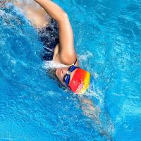 China 100 Recyclable Silicone Swimming Cap Waterproof Custom Size for Adults Children for sale