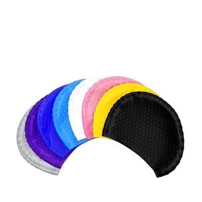 China Waterproof Silicone Swimming Cap with Non-Slip Design and Ear Protection for Adults Kids for sale