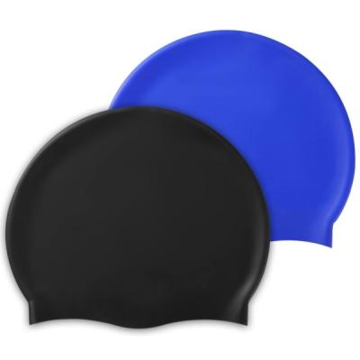 China Soft Silicone Swim Cap with Ear Protection for Long Short Hair Unisex Adult Youth for sale