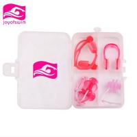 China Silicone Swimming Nose Clip and Ear Plugs Set 4 Piece Waterproof Reusable Gear for sale