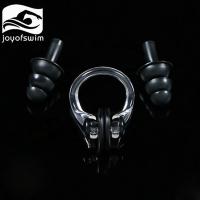 China Silicone Swimming Nose Clip and Ear Plugs Set 7.2cm Waterproof for Water Sports for sale