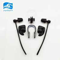 China Soundproof Reusable Silicone Swimming Nose Clip and Ear Plugs Set 10.5cm Professional Water Sports for sale