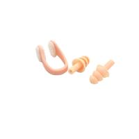 China Reusable Silicone Swimming Ear Plugs with Nose Clip 30dB Noise Reduction Waterproof for sale