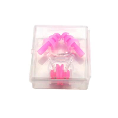 China Non Slip Dual Color Silicone Swimming Earplugs Hearing Protection for Water Sports 5 Pcs for sale