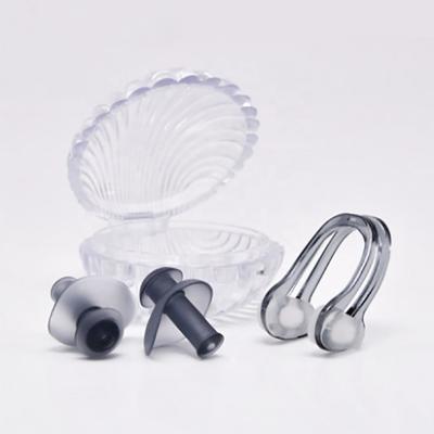 China Soft Anti Noise Waterproof Nose Clip and Ear Plugs Set 3.7cm Portable for Swimmers Divers for sale