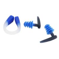 China Waterproof Silicone Swimming Nose Clip and Earplug Set 5 Colors 3.8cm for Water Sports for sale