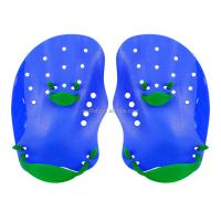 China Customizable Silicone Swim Hand Paddle Durable Swimming Finger Webbed Gloves for sale