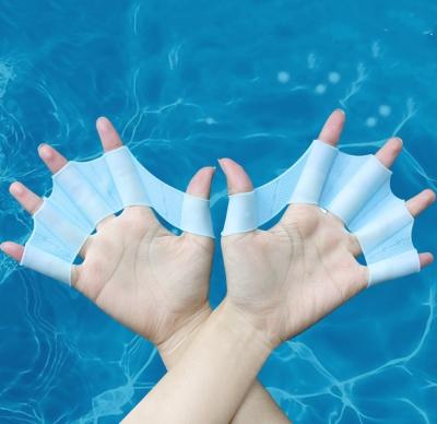 China Silicone Swim Hand Fins for Adults and Kids Durable Hand Paddles for Swimming Training for sale